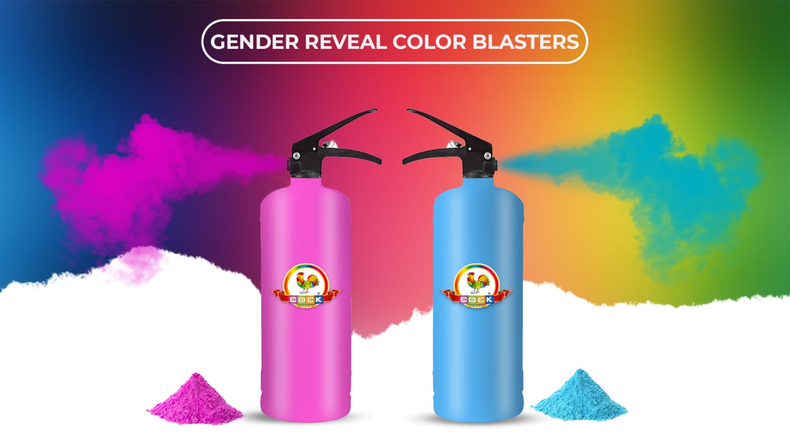 Gender Reveal Fire Extinguisher Color Blasters